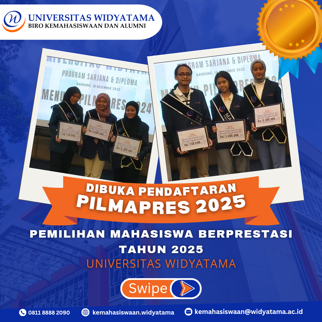 Pemilihan Mahasiswa Berprestasi Tahun 2025 Universitas Widyatama - Kemahasiswaan