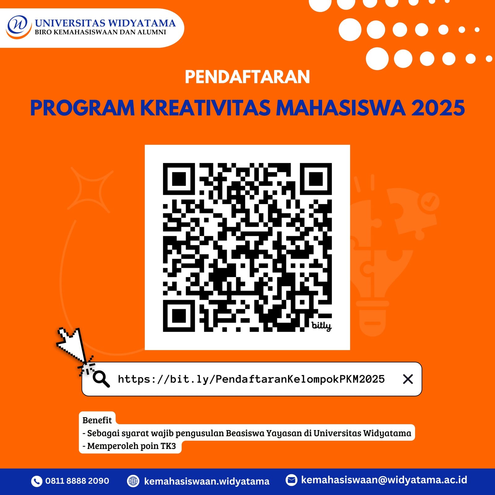 Pendaftaran Program Kreativitas Mahasiswa 2025 - Kemahasiswaan